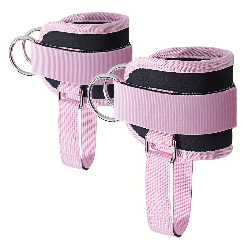 Padded Ankle Cuffs Straps For Cable Machine Pink – Kangaroo Fitness