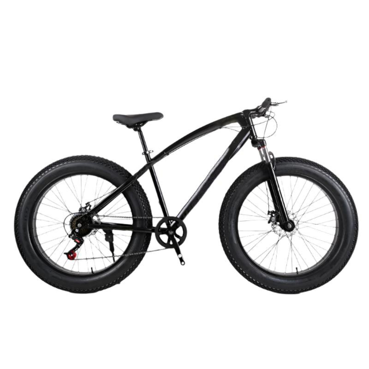 26 X Large Fat Tyre Bicyle mountain bike Full Suspension 21 speed Blac ...