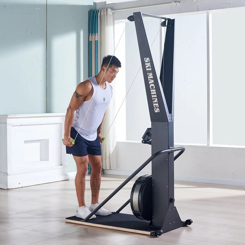 Indoor Ski Cross Trainer Machine, Ski Exercise Machine Strength Traini ...